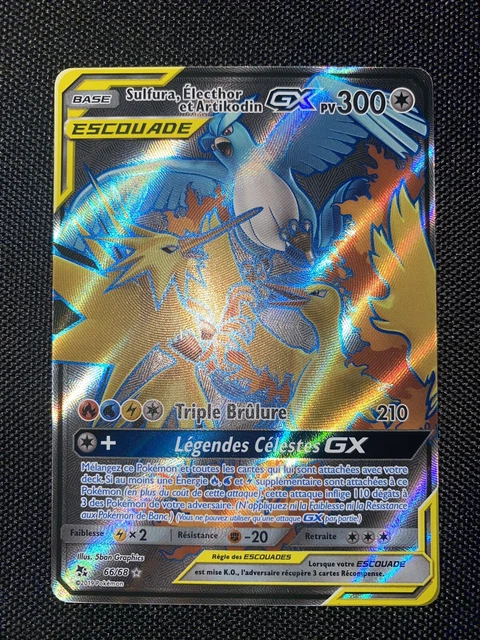 Carte Pokémon Sulfura Electhor Et Artikodin Gx 66 68 Sl11 5 Déstinées