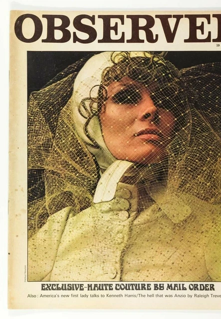 BIBA HAUTE COUTURE MAIL ORDER by HELMUT NEWTON Mrs Nixon ANZIO Observer ...