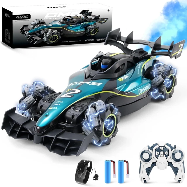4WD GESTURE RC Drift Car 360° Spin Light Spray 2.4G Remote Toy for Kids ...