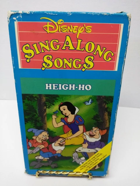DISNEY SING ALONG Songs VHS Tape - Heigh Ho EUR 11,96 - PicClick IT
