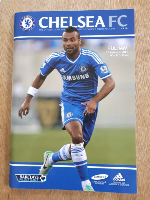 CHELSEA V FULHAM - Premiership Matchday Programme - 21st September 2013 ...