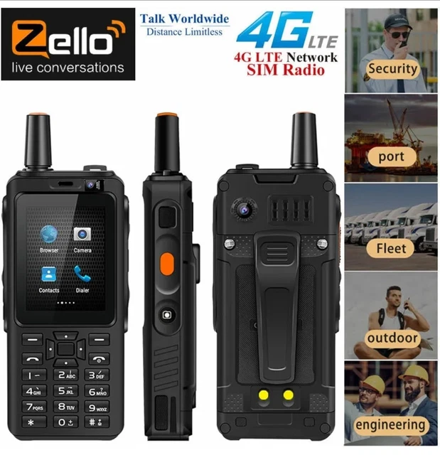 SMARTPHONE 4G ANDROID robusto Zello walkie talkie radio 2 vie POC PTT ...
