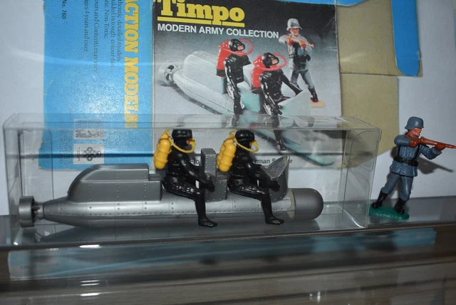 TIMPO PLONGEURS SUBMARINE sous-marin boat bateau WW2 avec poster 1/32 ...