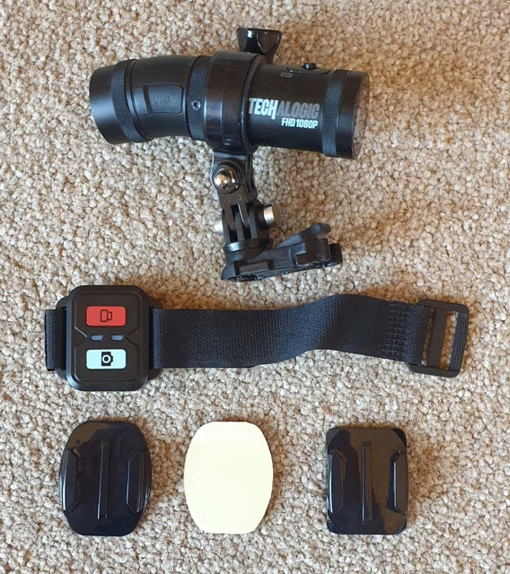 TECHALOGIC DC-1 DUAL Lens Helmet Camera - Front & Rear cameras £110.16 ...