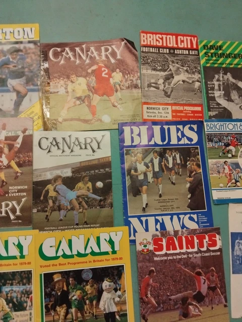VINTAGE FOOTBALL PROGRAMMES 1970s/80s Bundle X 40 £18.00 - PicClick UK