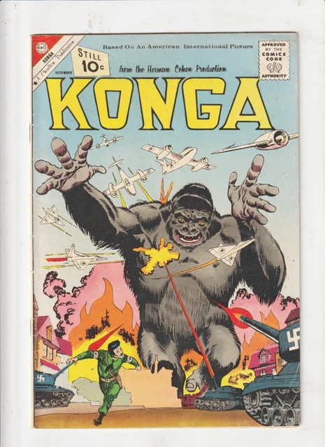 KONGA VS NAZI'S Charlton Comics Group N°4 Décembre 1961 DITKO ART ...