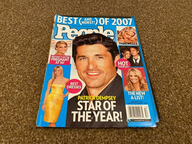 PEOPLE MAGAZINE 31/12/2007 Patrick Dempsey George & Laura Bush Jamie ...