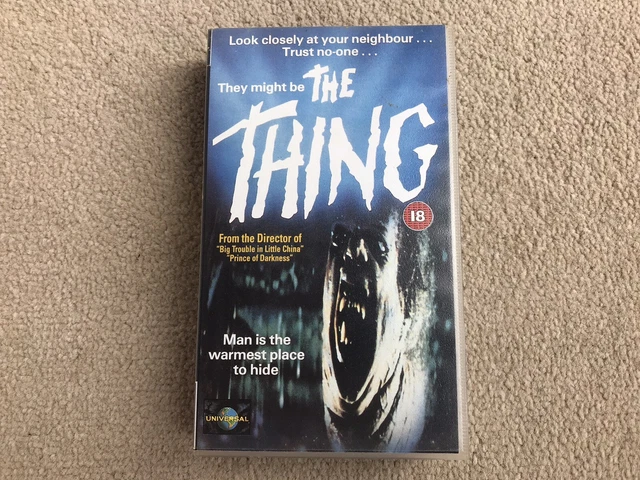 THE THING VHS Video Tape *Mould On Tape/A Seen* John Carpenter Kurt ...
