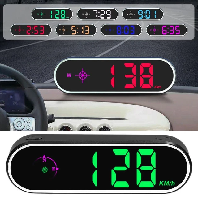 AUTO HEADUP DISPLAY GPS Digital Tachometer bunter LED Anzeige EUR 8,86 ...