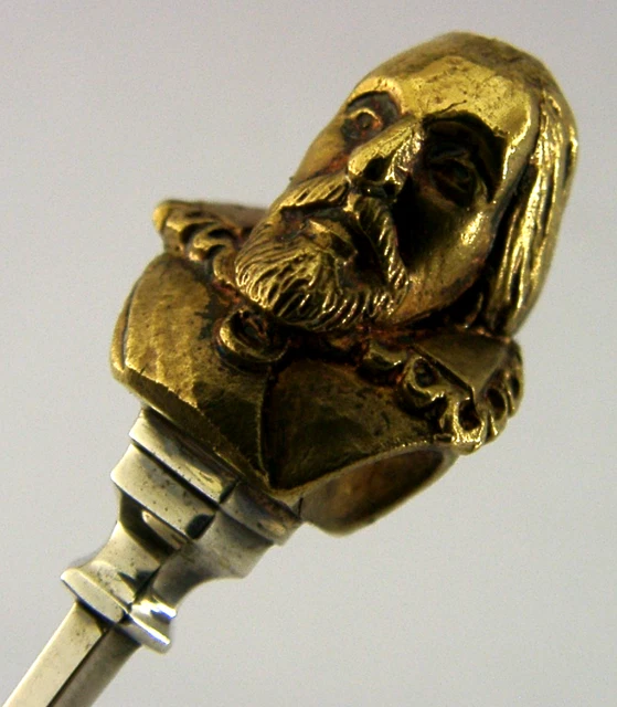 HEAVY KING CHARLES II STERLING SILVER SPOON ENGLISH 1975 33g SUPERB ...