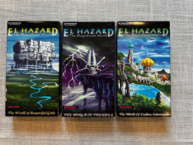 EL-HAZARD: THE MAGNIFICENT World Vol 2-4 CARDS INCLUDED [VHS, 1998 ...