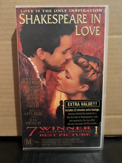 SHAKESPEARE IN LOVE VHS Tape Gwyneth Paltrow, Joseph Fiennes 1998 VGC ...
