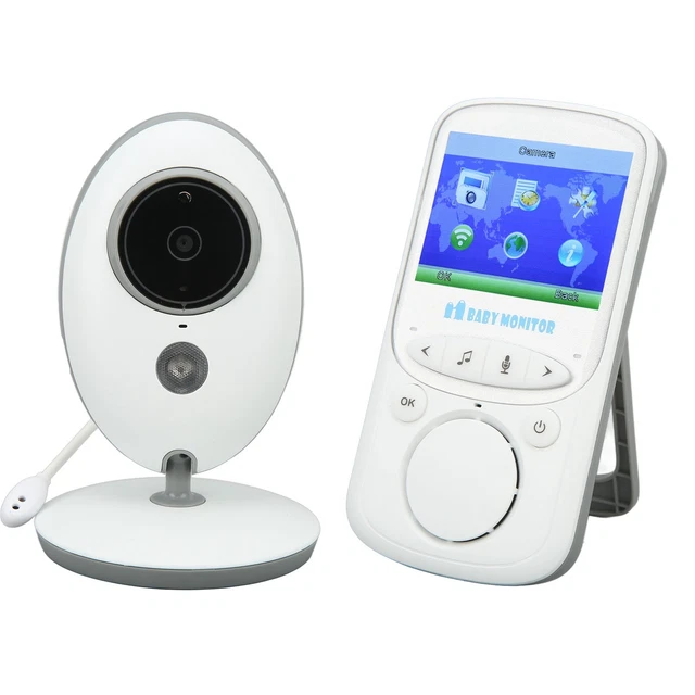 WIRELESS BABY MONITOR 2.4in Remote Video Bidirectional Intercom Baby ...