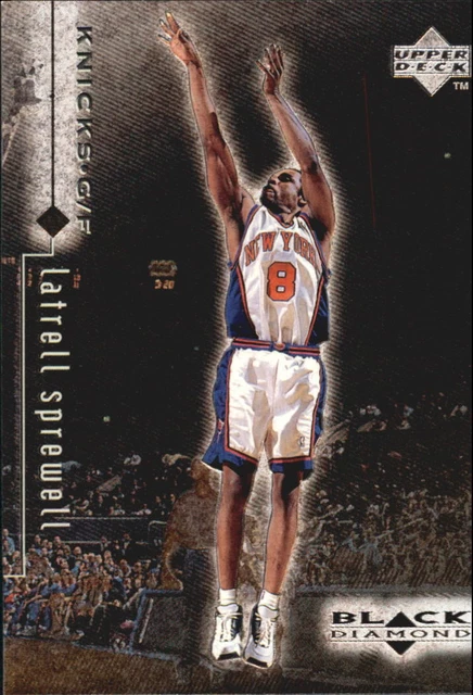1998-99 CARTE DE basketball diamant noir New York Knicks #63 Latrell ...