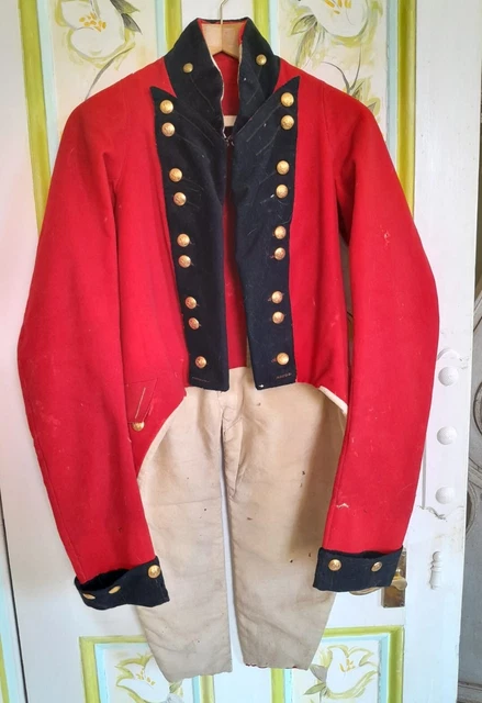 GEORGIAN BRITISH OFFICERS Long Tail Coatee Original Untouched C.1790 ...