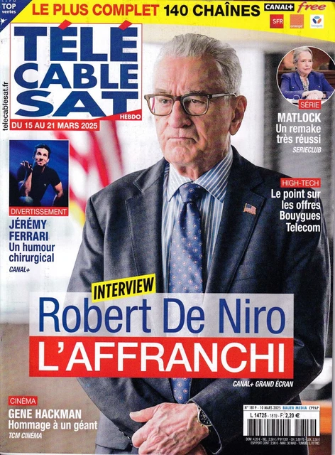TÉLÉ CÂBLE SAT N° 1819/2025 - Robert De Niro Jérémy Ferrari Gene ...