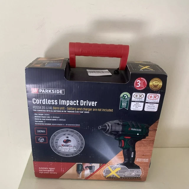 PARKSIDE CORDLESS IMPACT driver PDSSA 20-li A1 NEW UK £39.00 - PicClick UK