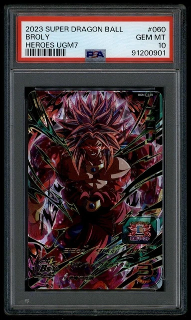 CARTE DRAGON BALL Super Heroes Japonais UGM7-060 Broly 2023 PSA 10 91200901 EUR 138,74 - PicClick FR
