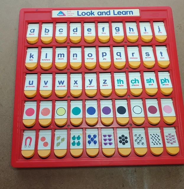 VINTAGE ELC EARLY Learning Centre Look and Learn Flip Up Alphabet Toy £ ...