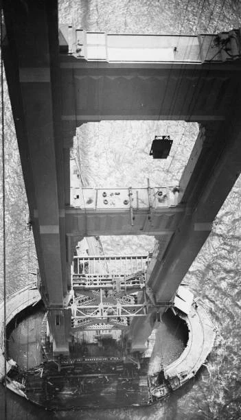 THE BASE SUPPORTING The Golden Gate Bridge 1937 Old Photo $9.00 ...