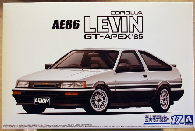 AOSHIMA 061923 1985 Toyota Corolla Levin AE86 GT Apex JDM 1:24 EUR 34,29 - PicClick DE