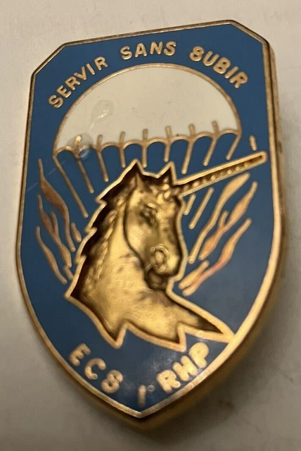 MILITARY INSIGNIA PARACHUTE Hussars: ""Ecs / 1°Rhp"" Strawberry Ep ...