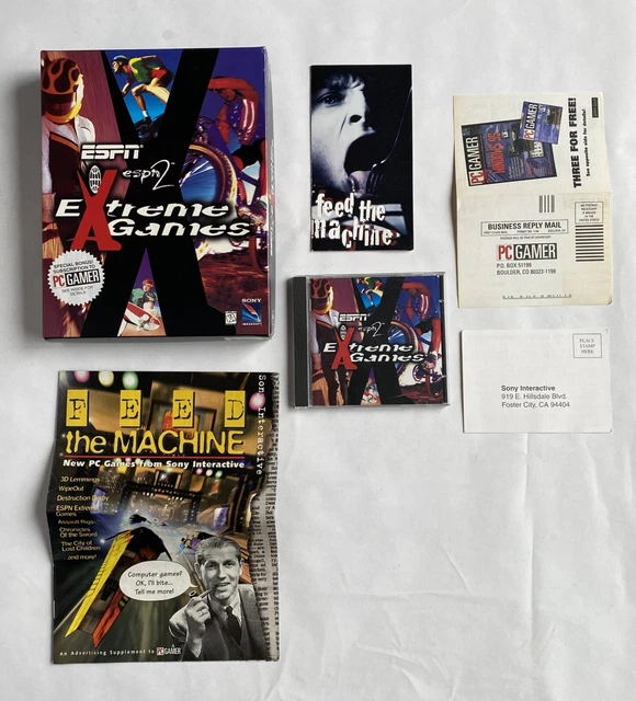RARE ESPN 2 Extreme Games Big Box PC CD-ROM 1995 Complete $20.00 - PicClick