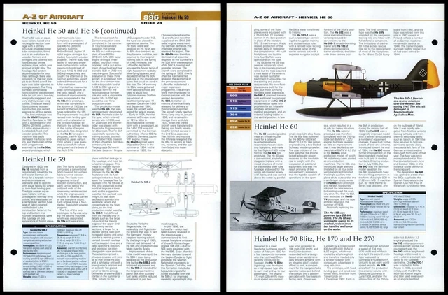 HEINKEL HE 50 - Heinkel He 270 - A-Z #896 World Aircraft Information ...