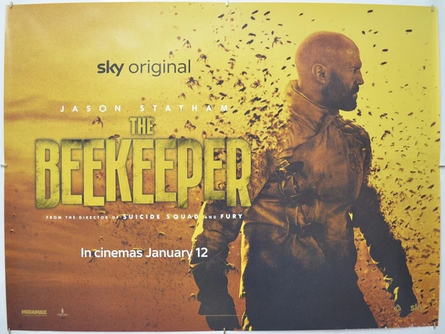 THE BEEKEEPER (2024) Original Quad Movie Poster - Jason Statham, Josh ...