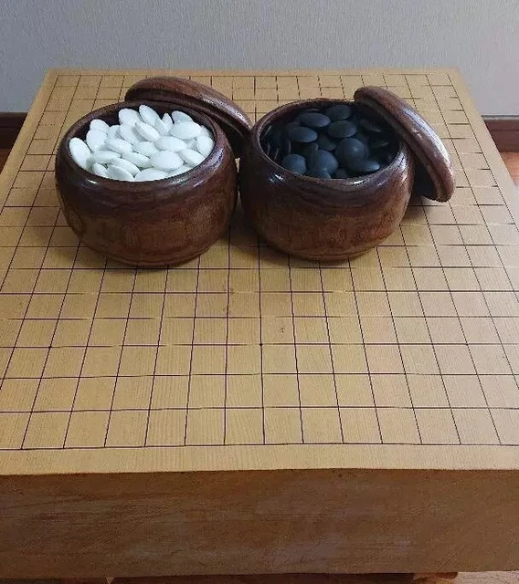 TAVOLO GOBAN GO con gambe go vongola pietra Nachi set nero gioco IGO ...