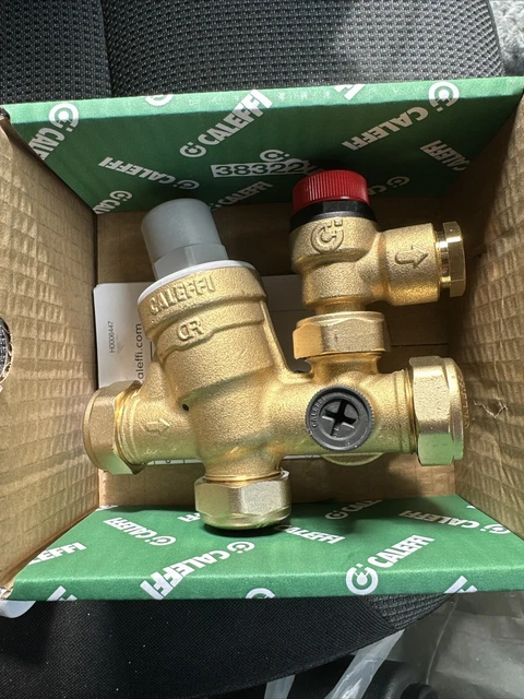 CALEFFI -22MM INLET Control Valve , Combination Valve F0001021 3/6 Bar ...