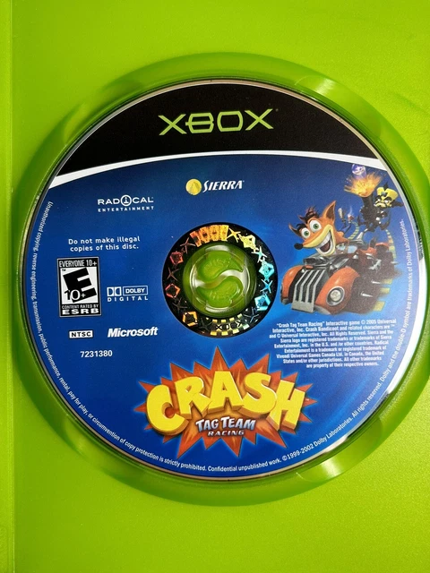 CRASH TAG TEAM Racing (Xbox Original Game) Complete With Manual $19.96 ...