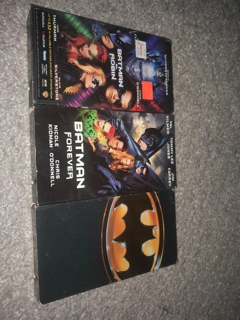 BATMAN VHS BUNDLE Forever Robin Vtg 90s Vhs Dc Keaton Kilmer Clooney £ ...