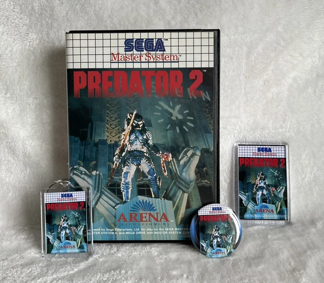 SEGA MASTER SYSTEM Game Predator 2 with FREE Badge, Keyring and Fridge ...