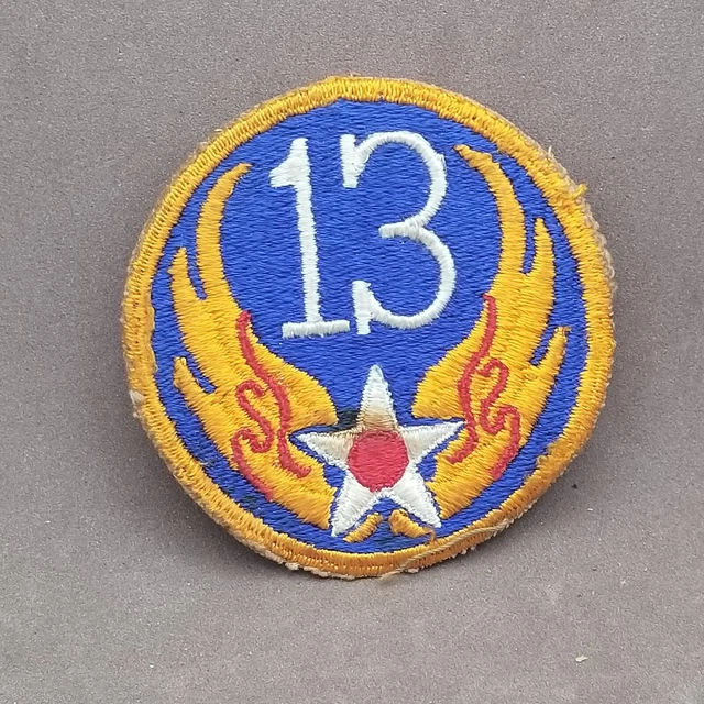 WWII US AIR Force 13th Infantry Division AAF Uniform Insignia Patch £10 ...