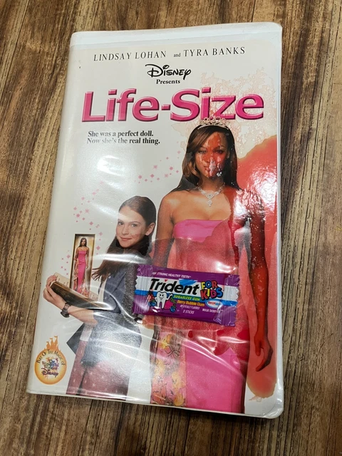 LIFE-SIZE (VHS, 2000) Disney Lindsay Lohan Tyra Banks Clamshell Clean ...
