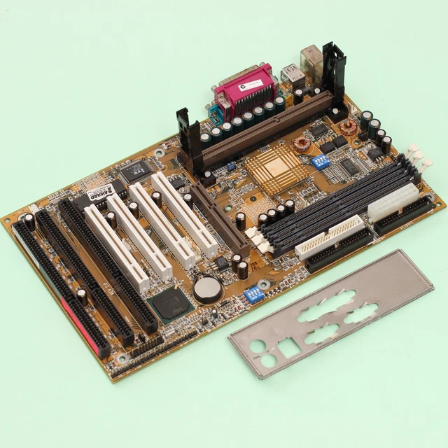GIGABYTE GA-6BXC 2.0 Intel 440BX Slot 1 ATX AGP/PCI/ISA Motherboard w ...