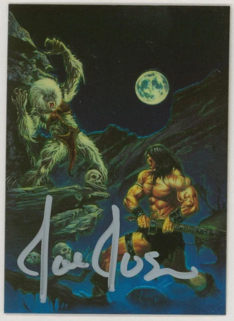 JOE JUSKO SIGNED 1994 Conan All Chromium Art Trading Card Savage Sword ...
