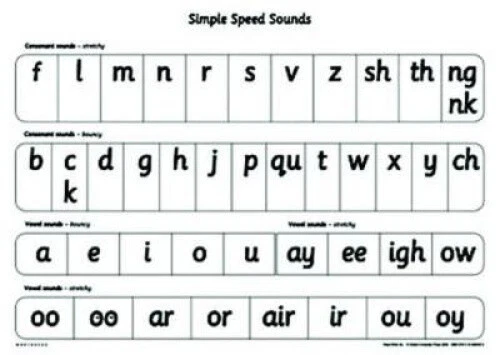 READ WRITE INC. Phonics: Simple Speed Sounds Poster EUR 18,81 - PicClick DE