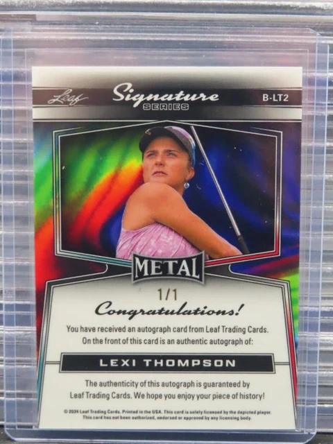 2024 LEAF METAL Signature Series Lexi Thompson cristal orange ...