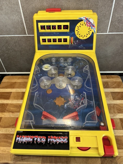 VERY RARE VINTAGE BLUE-BOX Toys HAUNTED HOUSE Electronic Pin Ball Pro ...