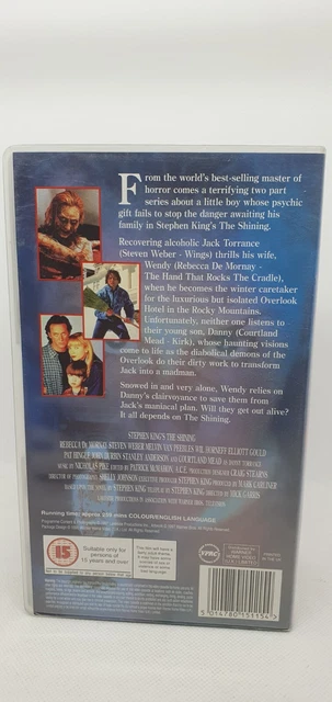 DOUBLE VHS CASSETTE - Stephen King's THE SHINING Part 1 & Part II - VGC ...