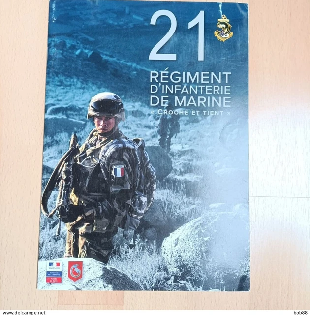 21° RIMA/ 21° RÉGIMENT D'INFANTERIE DE MARINE / PLAQUETTE D'ACCUEIL EUR ...