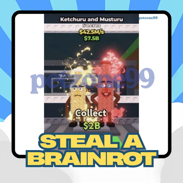 KETCHURU AND MUSTURU Steal A Brainrot $45.00 - PicClick CA