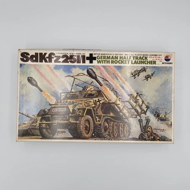 SDKFZ251/1 GERMAN HALF Track with rocket launcher Nitto 388 Model Kit ...