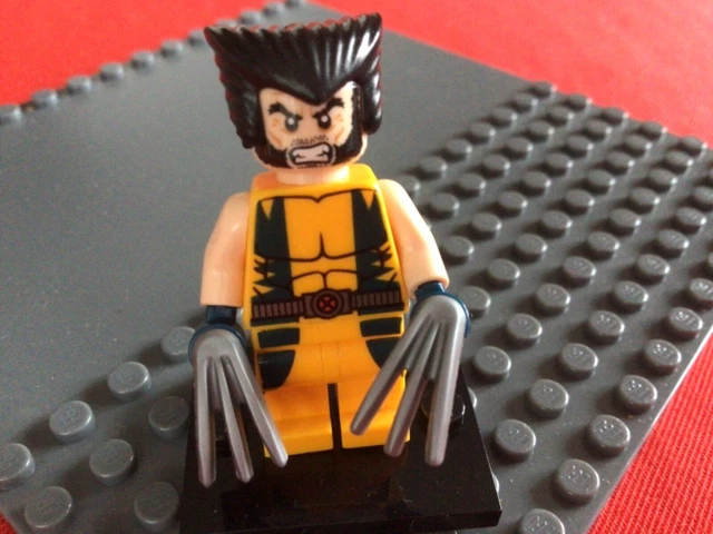 LEGO WOLVERINE + claws minifigure MARVEL SUPERHEROES set 6866 figure £ ...
