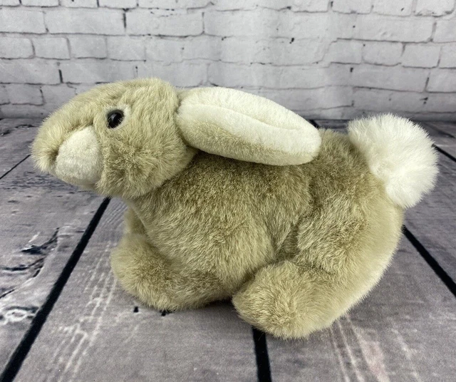 VINTAGE KELLYTOY BUNNY Rabbit Plush Toy Soft Stuffed Animal Sitting ...