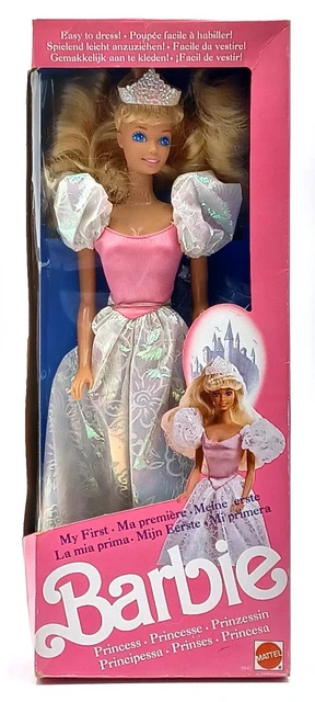 1989 MY FIRST Princess Barbie / Princess in Pink Dress / Mattel 9942 ...
