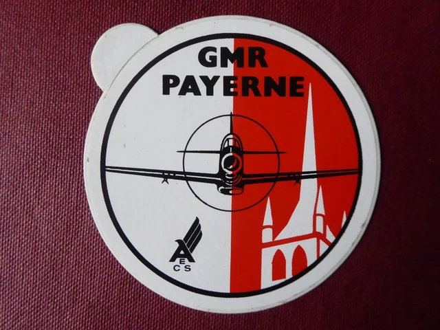 AUTOCOLLANT STICKER GMR Payerne Groupe Modeles Reduits Aeromodelisme ...