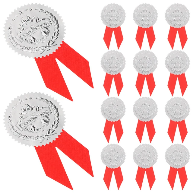 36 SETS EMBOSSED Seals Graduation Diploma Medals Stickers Creative ...